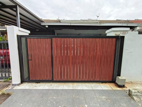 MILD-STEEL-SLIDING-GATE-WITH-ALUMINIUM-PANEL - Matric Services